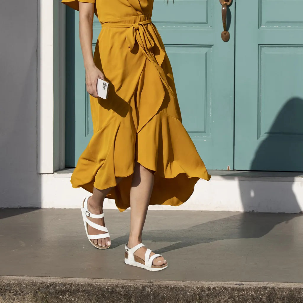 Ares Memory Foam Leather Sandals with Arch Support – Aerothotic