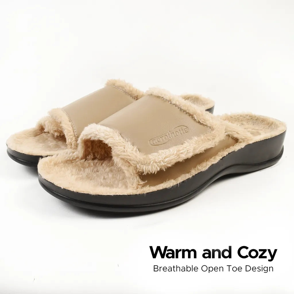 Hadley Women's Slippers-Cozy Faux Fur & Adjustable Fit – Aerothotic