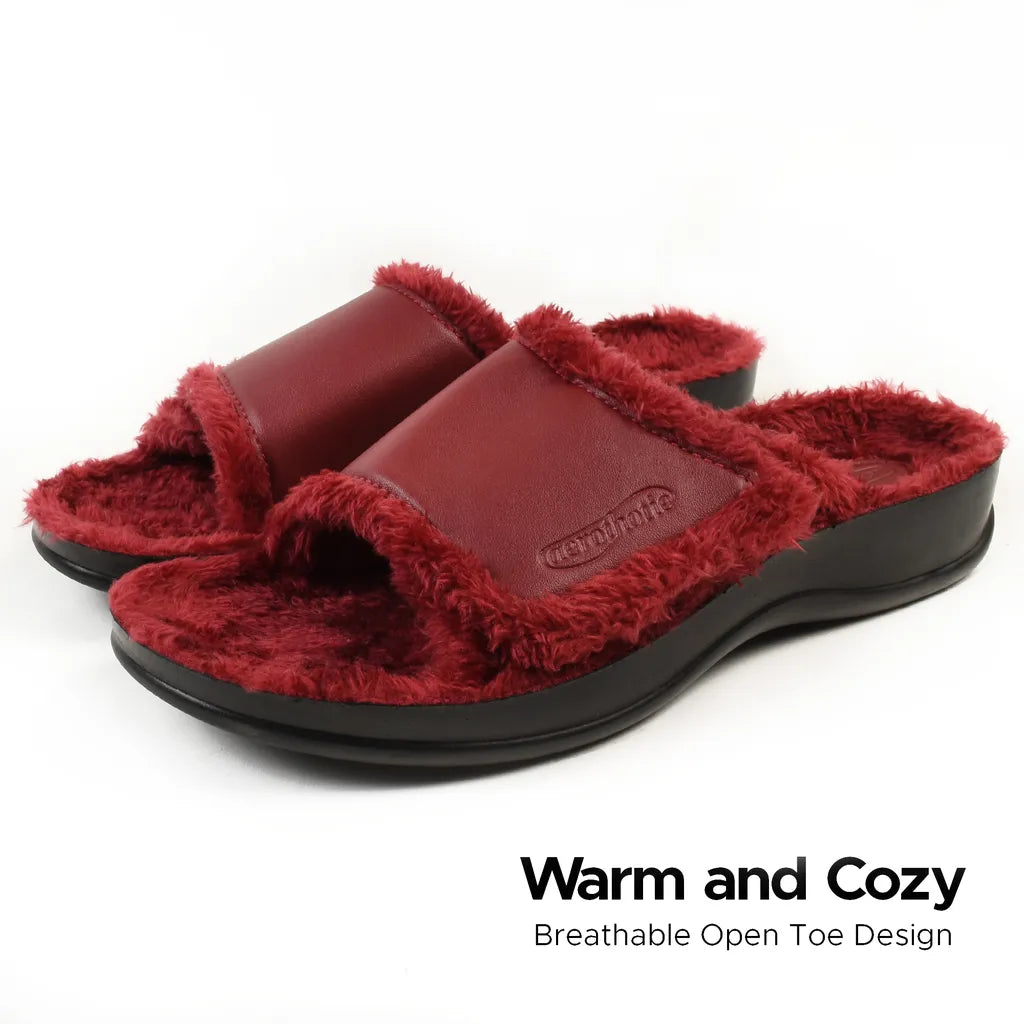 Hadley Women's Slippers-Cozy Faux Fur & Adjustable Fit – Aerothotic