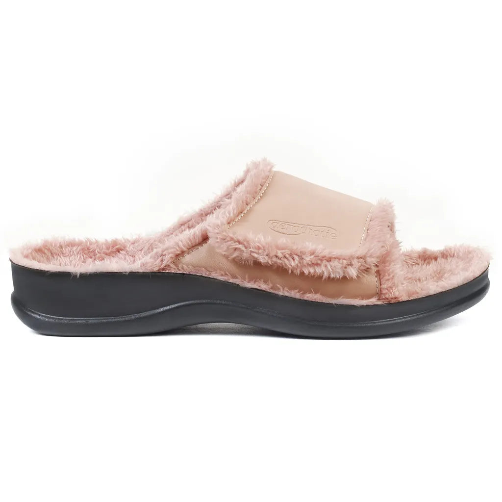 Hadley Women's Slippers-Cozy Faux Fur & Adjustable Fit – Aerothotic