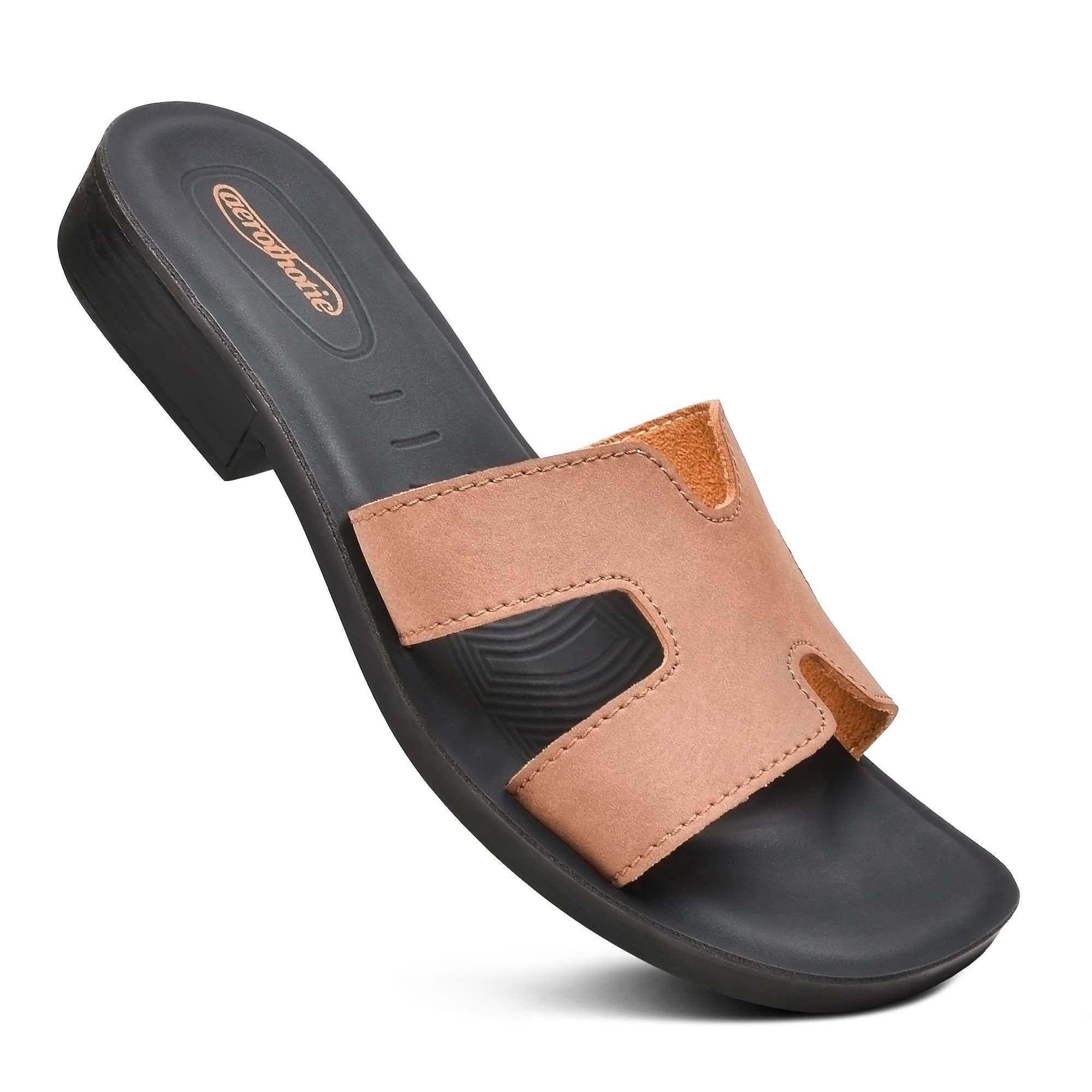 Flaneur Womens Casual Slides With Arch Support – Aerothotic
